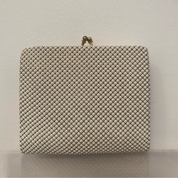 Whiting & Davis | Bags | Vintage Whiting Davis Made In Usa White Mesh ...
